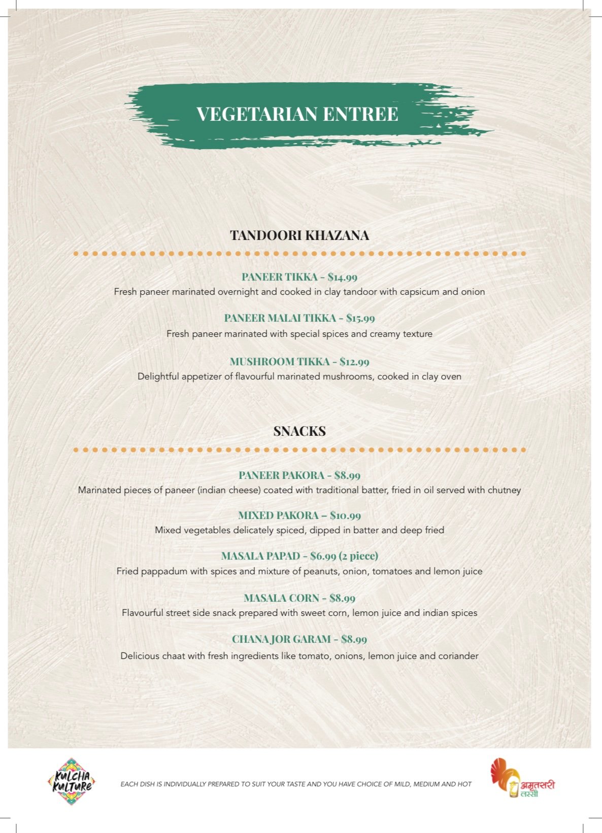 MENU - Kulcha Kulture