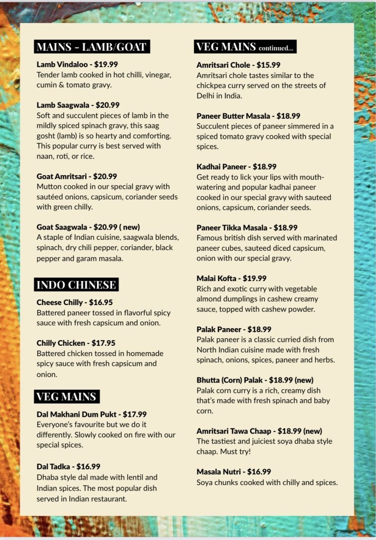 MENU - Kulcha Kulture